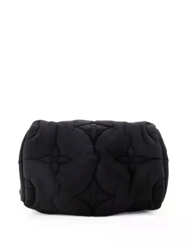 LOUIS VUITTON Speedy Bandouliere Bag Monogram Quilted Econyl Nylon 25 Shoulder Bag - Black