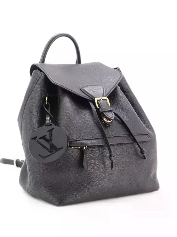 LOUIS VUITTON Montsouris Nm Monogram Empreinte Leather Pm Backpack