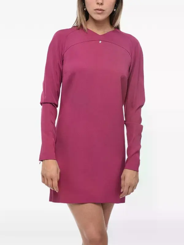 Dsquared2 Long-sleeve Logo Charm Mini Dress