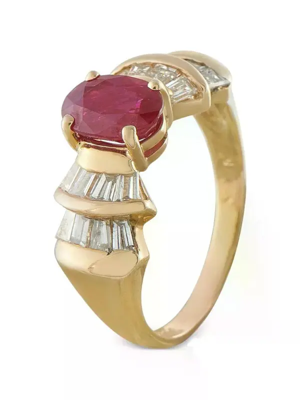 LB EXCLUSIVE Ruby And Diamond Ring - Gold