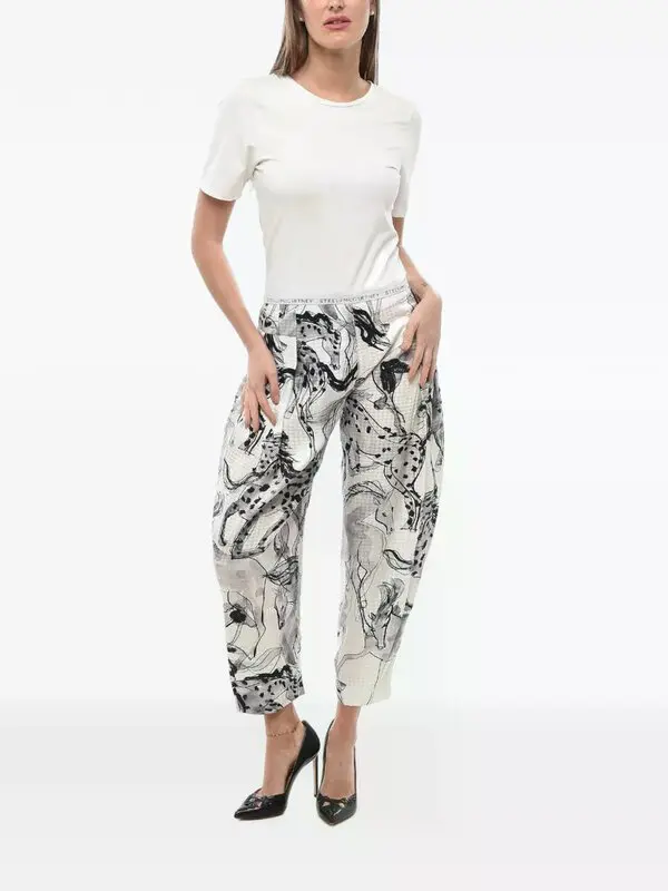 Stella McCartney Organic Cotton T-shirt With Branded Elastic