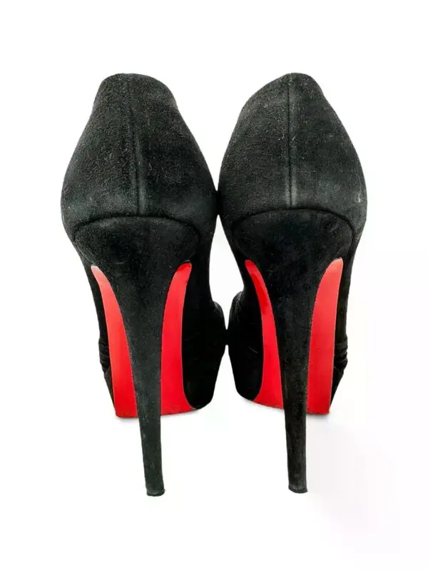 CHRISTIAN LOUBOUTIN Greissimo Knot Peep Toe Pumps - Black