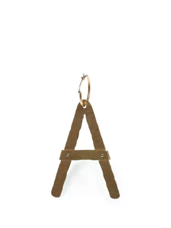 Stella McCartney Brass A-shaped Pendant Earring