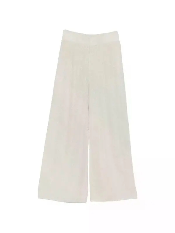 NENETTE Metallic-effect Palazzo Pants