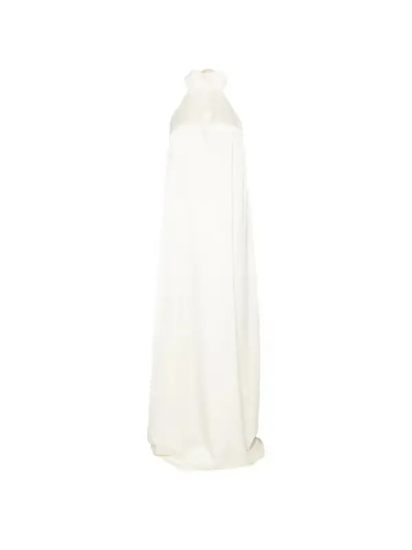 THE ARCHIVIA Riviera Feather-trim Maxi Dress