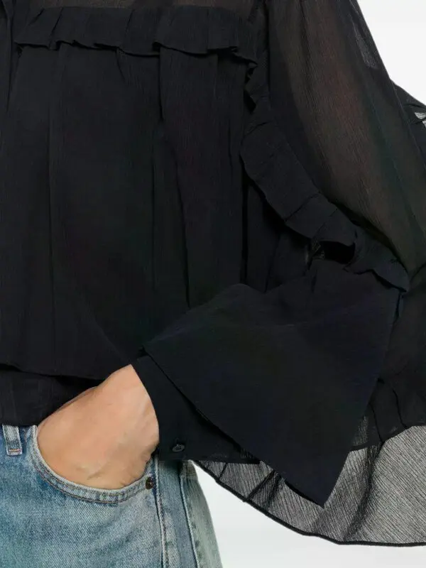 Dorothee Schumacher Ruffled Silk Blouse