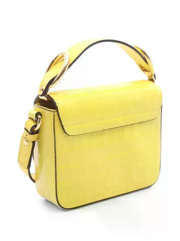 Chloé Leather Crocodile-effect Shoulder Bag