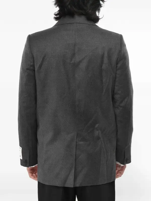 Off-White Single-breasted Logo-patch Blazer