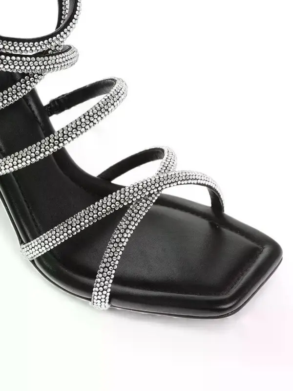 Michael Kors Imani Rhinestone Embellished Strappy Sandals
