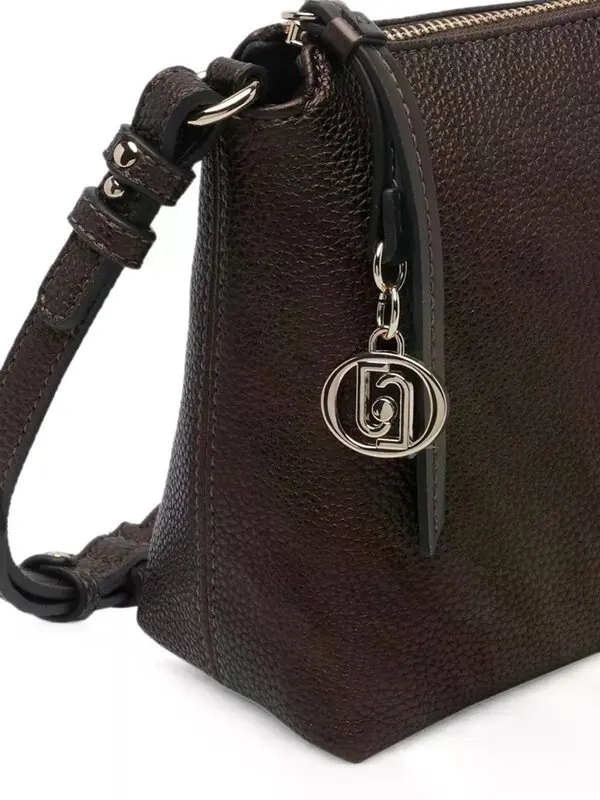 Liu Jo Pebbled Logo-charm Shoulder Bag