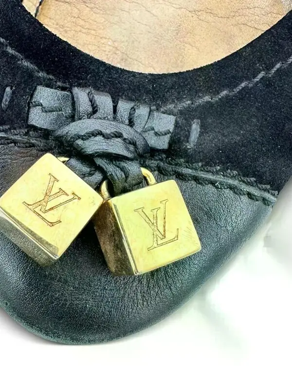 LOUIS VUITTON Monogram Cube Ballet Flats