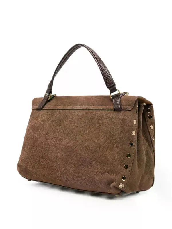 ZANELLATO Small Postina Nubuck Leather Tote Bag
