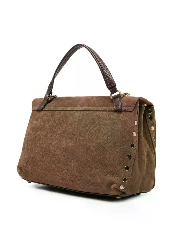ZANELLATO Small Postina Nubuck Leather Tote Bag - Brown