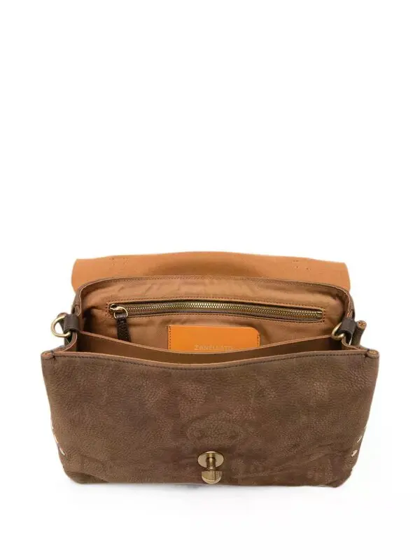 ZANELLATO Small Postina Nubuck Leather Tote Bag - Brown