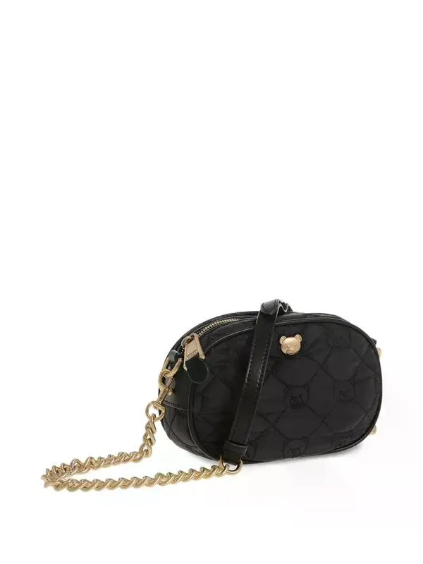 Moschino Teddy Detail Quilted Cross Body Bag