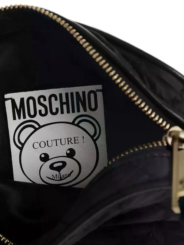 Moschino Teddy Detail Quilted Cross Body Bag