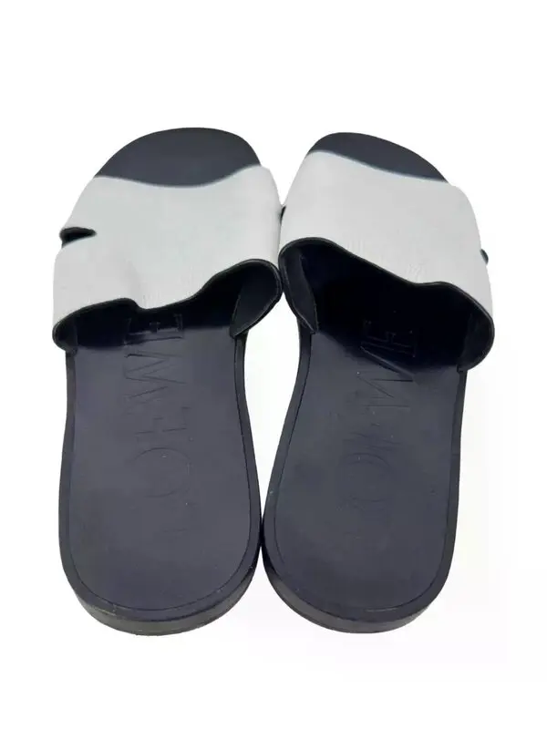Loewe Leather Logo Slide Sandals