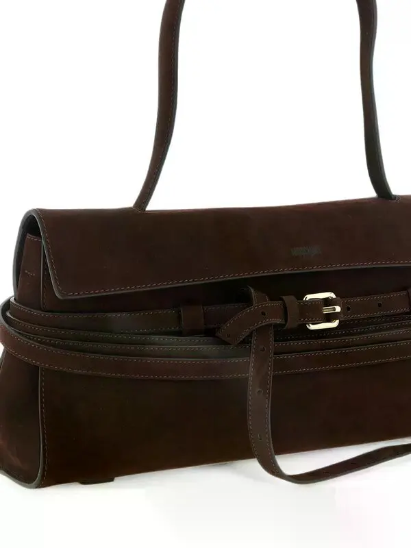 Moschino Tie Me Buckle-detail Shoulder Bag