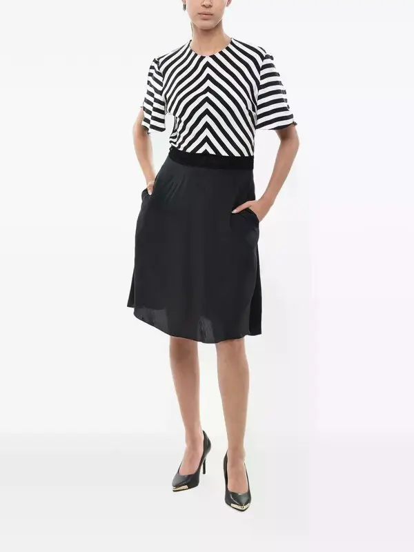 Stella McCartney Striped Short-sleeve Midi Dress