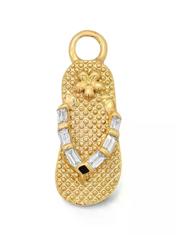 Sara Weinstock Flip-flop-motif Diamond Pendant