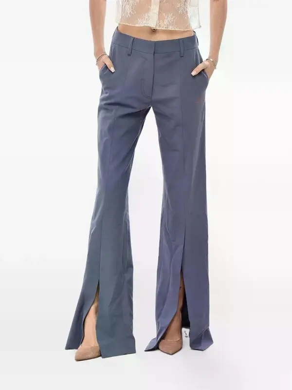 Off-White Slit-detail Flared Trousers