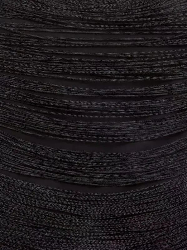 Simkhai Fringe Detail Ruched Mini Dress