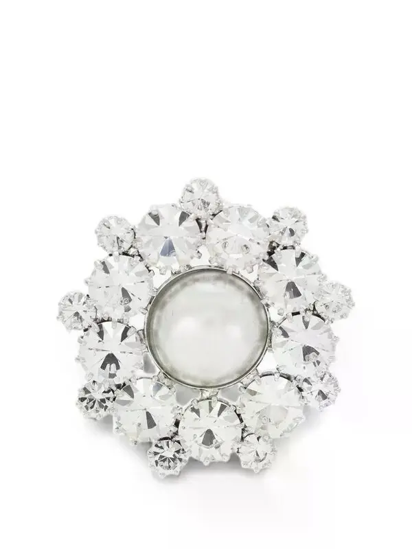 Magda Butrym Crystal And Resin Rose Earrings