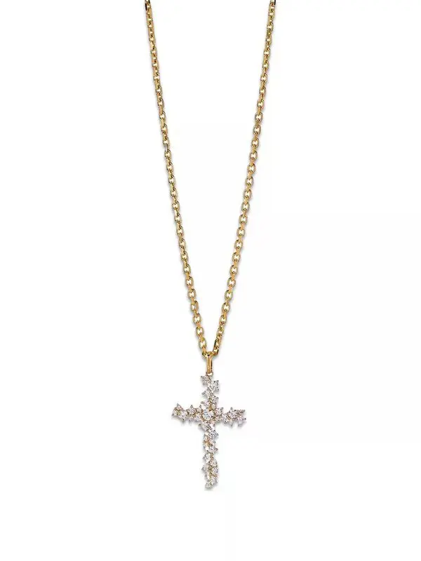 SYDNEY EVAN Cross Diamond Necklace