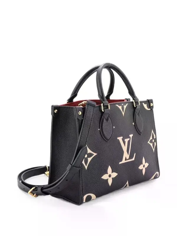 LOUIS VUITTON Onthego Giant Monogram Empreinte Pm Tote Bag - Black