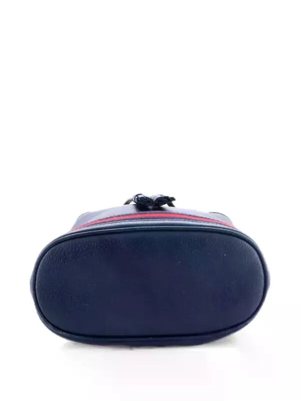 Gucci Ophidia Leather Bucket Bag - Blue