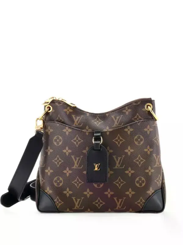 LOUIS VUITTON Odeon Nm Monogram Canvas Pm Handbag - Black