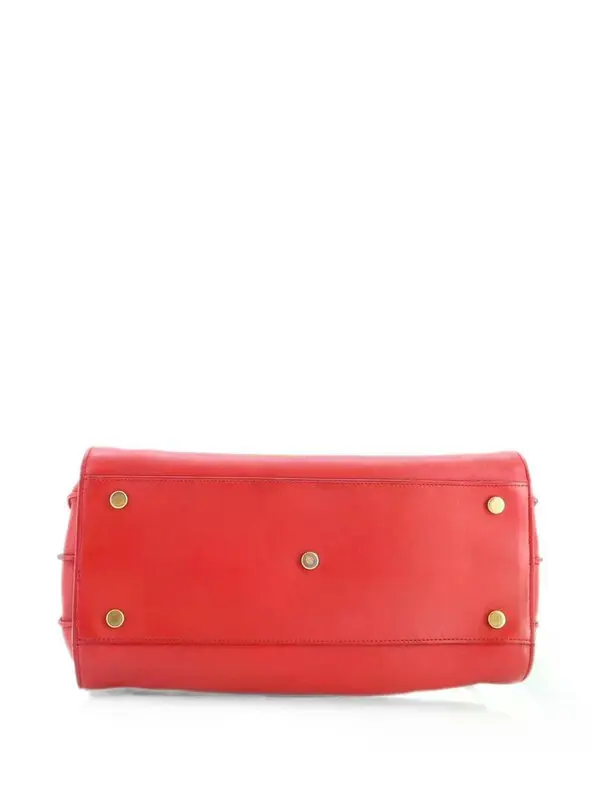 Saint Laurent Sac De Jour Leather Small Satchel - Red