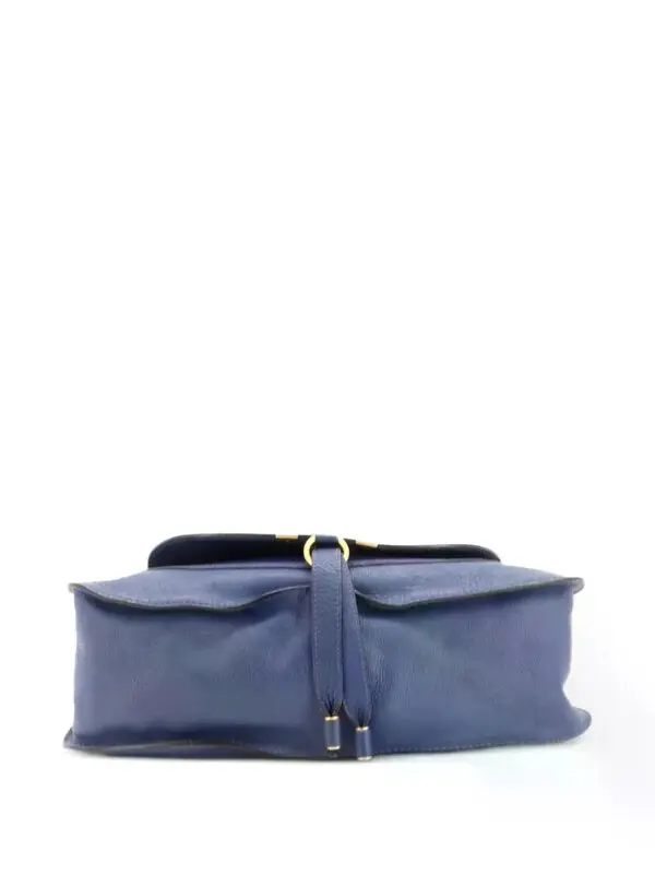 Chloé Marcie Leather Shoulder Bag - Blue