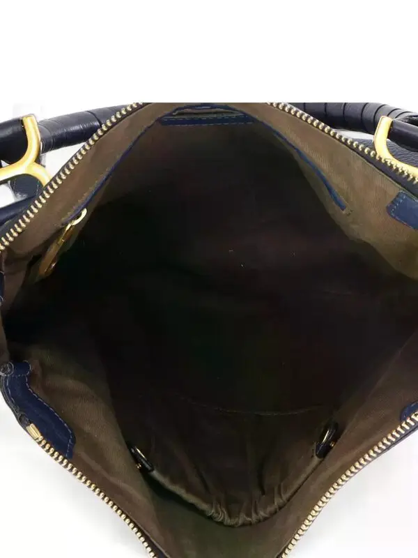 Chloé Marcie Leather Shoulder Bag - Blue