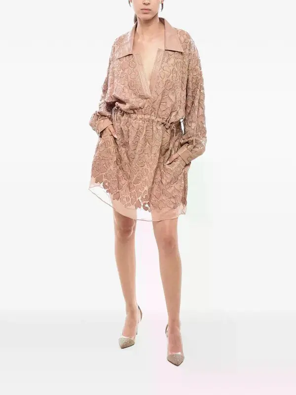Stella McCartney Animal Print Mini Shirt Dress
