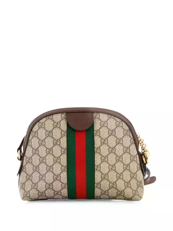 Gucci Ophidia Dome Gg Coated Canvas Small Shoulder Bag