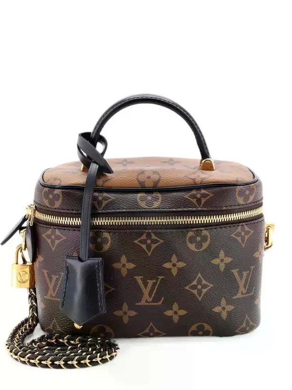 LOUIS VUITTON Vanity Handbag Reverse Monogram Canvas Pm Satchel