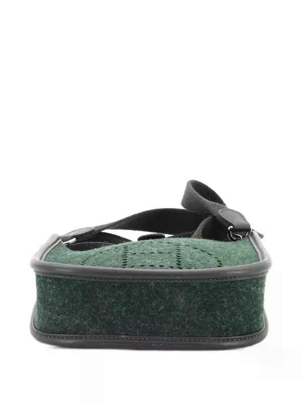 Hermès Evelyn Bag Gen Iii Felt Tpm Crossbody Bag - Green