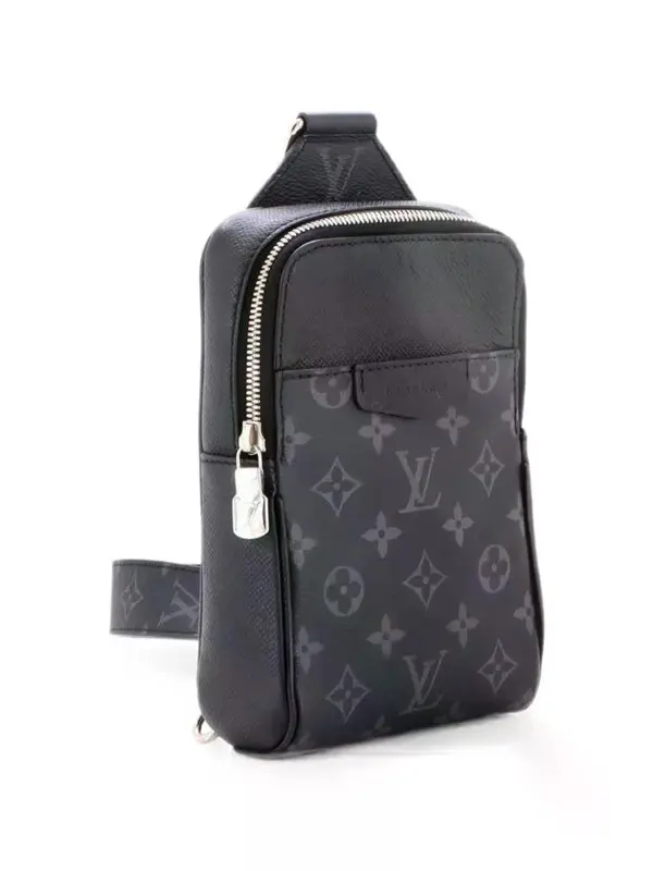 LOUIS VUITTON Monogram Taigarama Outdoor Sling Bag - Black