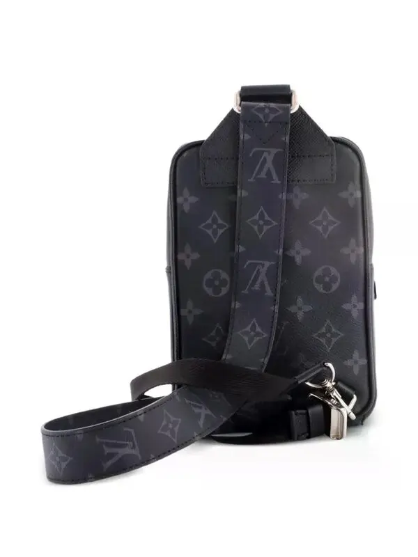 LOUIS VUITTON Outdoor Slingbag Monogram Taigarama Backpack - Black
