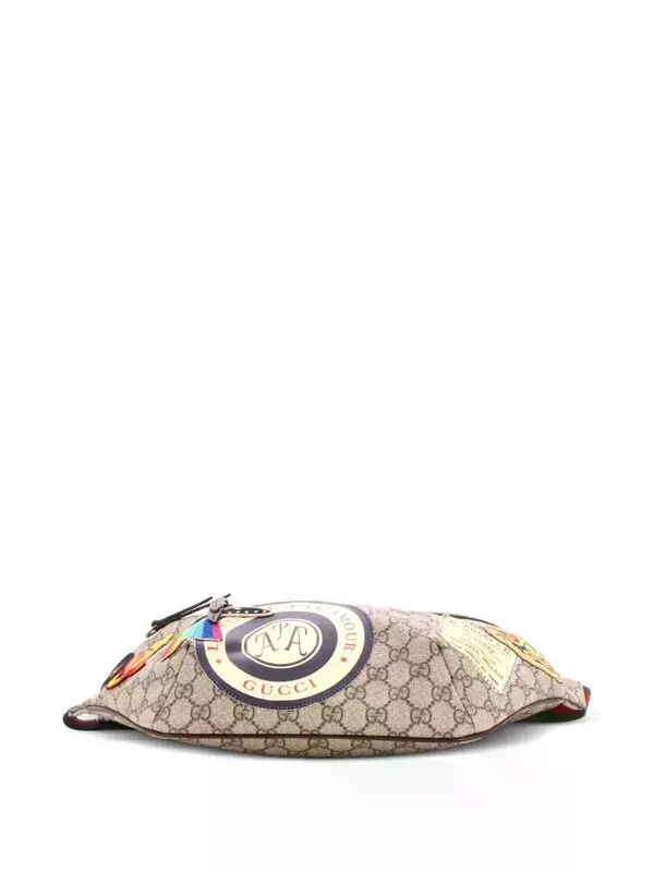 Gucci Gg Coated Canvas Applique Belt Bag