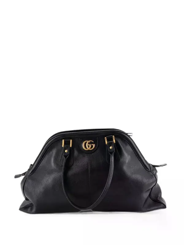 Gucci Re Top Handle Bag Leather Large Satchel