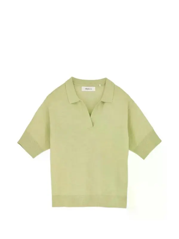 SKALL STUDIO Amethyst Merino Wool Polo Shirt