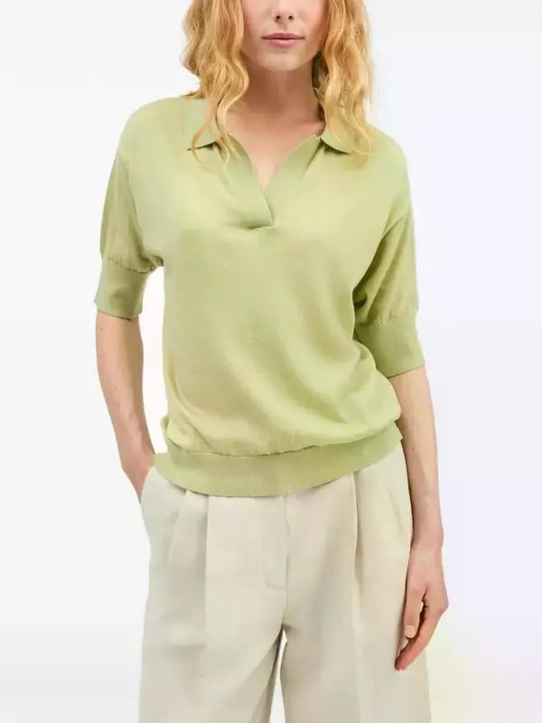 SKALL STUDIO Amethyst Merino Wool Polo Shirt