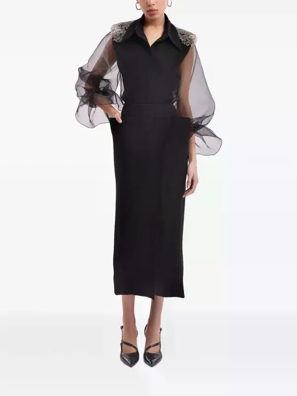 GEMY MAALOUF High-waisted Wrap-style Skirt
