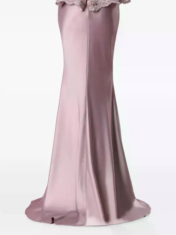 GEMY MAALOUF Satin Floor-length Mermaid Skirt