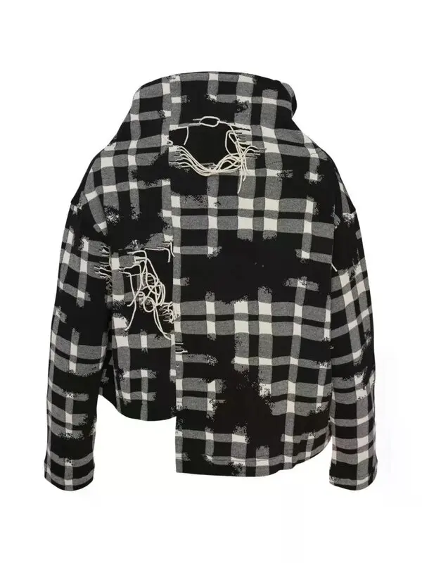 Y’s Distressed Asymmetric Jacket