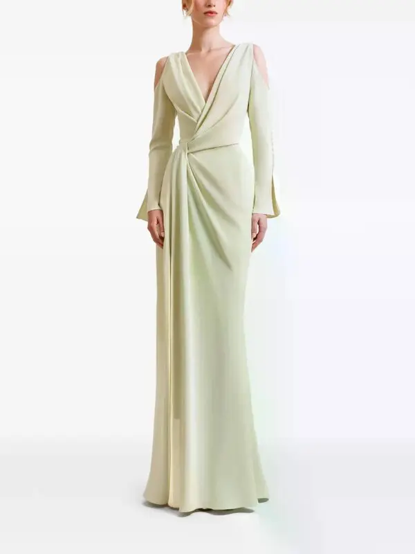 GEMY MAALOUF Draped Cut-out Maxi Dress