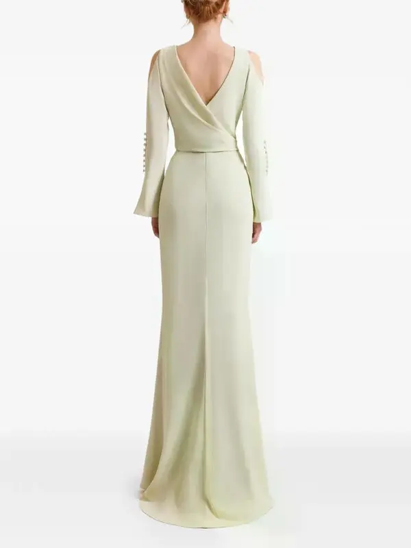 GEMY MAALOUF Draped Cut-out Maxi Dress