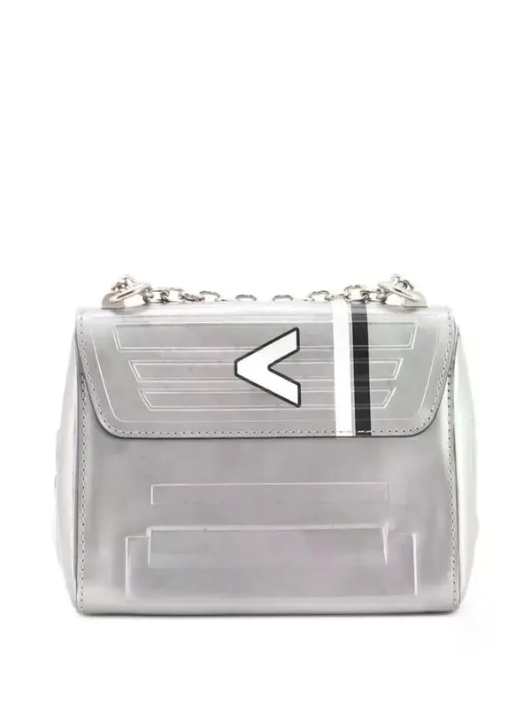 LOUIS VUITTON Limited Edition Embossed Epi Space Leather Pm Shoulder Bag - Silver